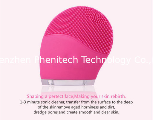 Pink Electric Deep Cleansing Facial Brush Skin Care Products For Women