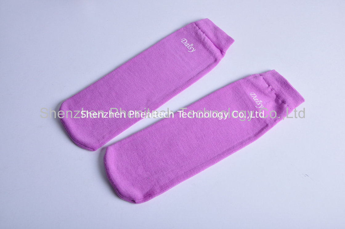 Whitening Long Violet Beauty Spa Moisturizing Gel Heel Socks For Skin Smooth