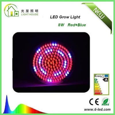 8 Watt UFO LED Grow Lights , LED Hydroponic Grow Lights FCC / SGS listed
