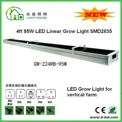 Garden SMD LED Tube Grow Lights 1200mm With Good Heat Dissopation , CE ROHS Listed