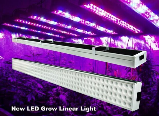 4 Feet Linear Hydroponic Led Grow Lights Bar 120w For Greenhouse , 50Hz-60Hz