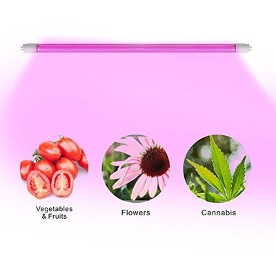 4 Feet IP65 LED Tube Grow Lights Aluminu PC With Water Joint , 120° Angle