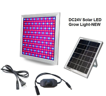DC24V Solar LED Grow Light 58W Dimming Red+Blue Full spectrum for Vegetable and Flower