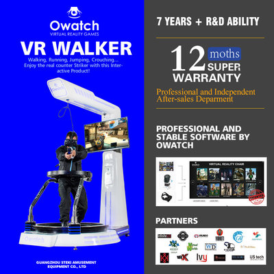 Virtual Reality Shooting Games Simulator VR Treadmill Simulator With Gun Model