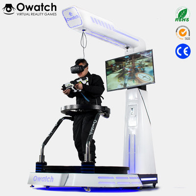 Virtual Reality Shooting Games Simulator VR Treadmill Simulator With Gun Model