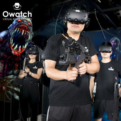 Owatch-9D VR 4 Players Team Up Against Monsters Htc Vive Virtual Reality Vr Htc Spacevr Shooting
