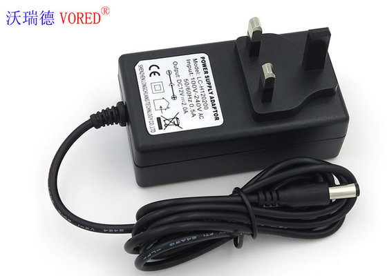 Custom Black AC DC Wall Adapter UK Standard Plug DC Connector Gift