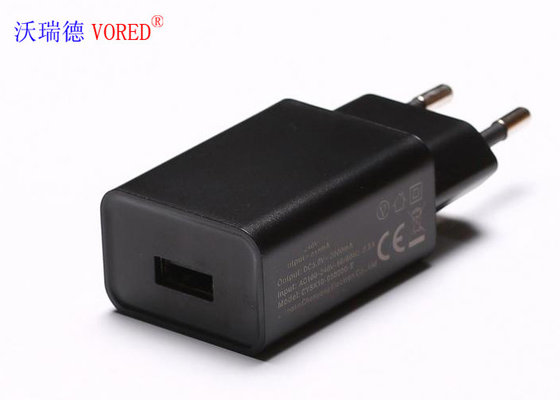 EU Plug Mobile Phone Quick Charger PC ABS Material Multiple Protection Circuit