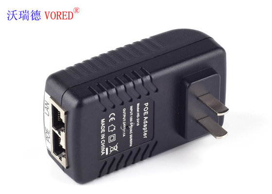RoHS 24 Watt POE Powerline Adapter , 200g Reliable Ethernet Power Adapter