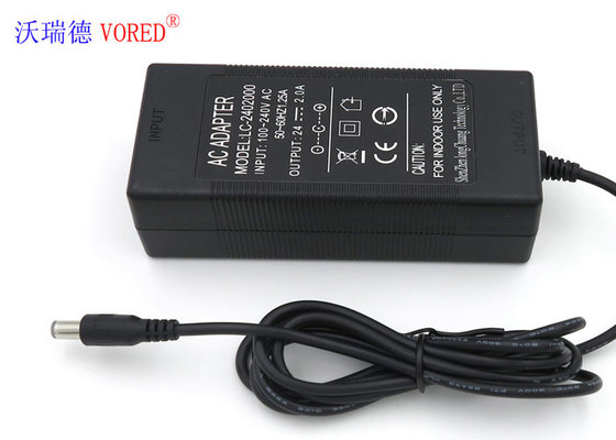 2A 24v AC DC Power Adapter , Desktop Switching AC DC Power Adapter Low Ripple For E-manicure