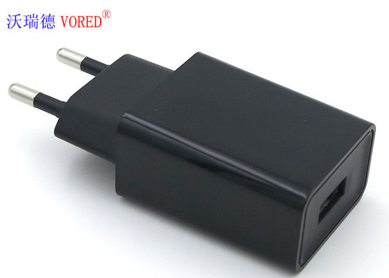 5V 2.1A Mobil Phone AC DC Switching Power Supply EU Plug 45g Net Weight