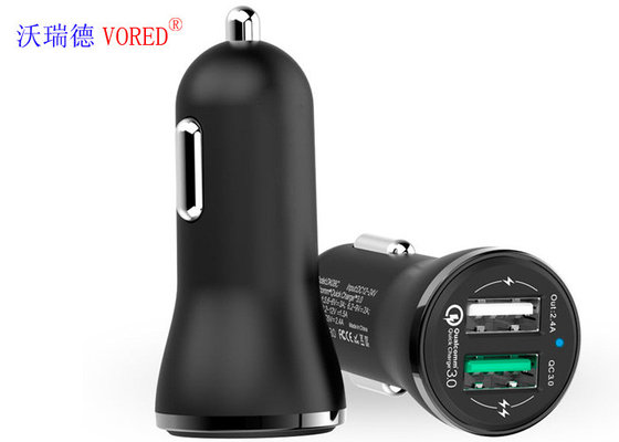 Quick Car Charger With USB Port 5V 1000MA / 2100MA RoHS Approval USB 3.0