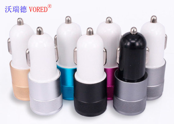 Universal Dual Port Usb Car Charger , Quick Charge 2.0 Smartphone Car Charger