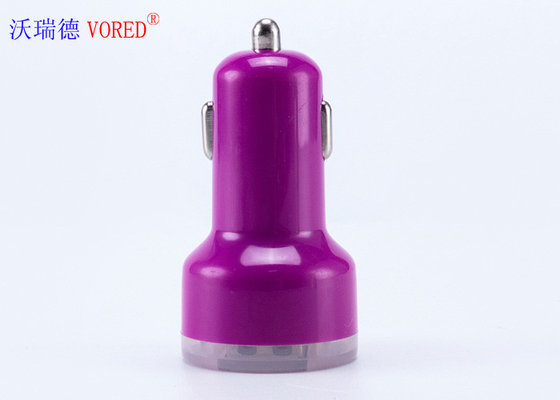 OCP Protection Car Charger Adapter With LED Light Rohs Cetification