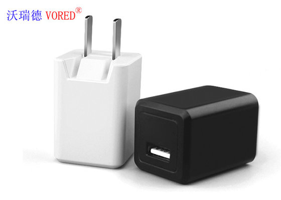 AC USB Wall Charger For Android Cellphone Black Color Low Ripple Noise