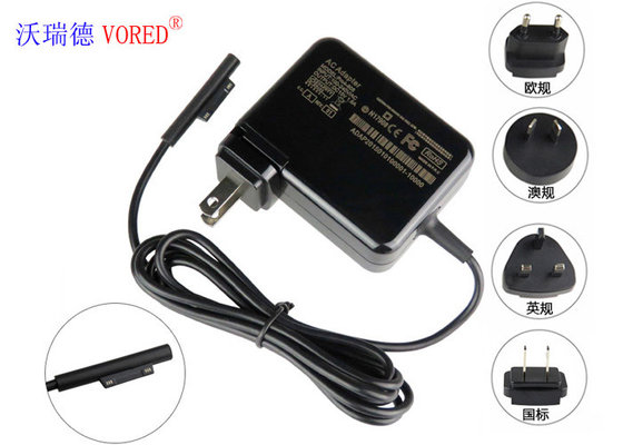 US Plug Universal Laptop Chargers , Black 15v 1.6a Surface Tablet Charger