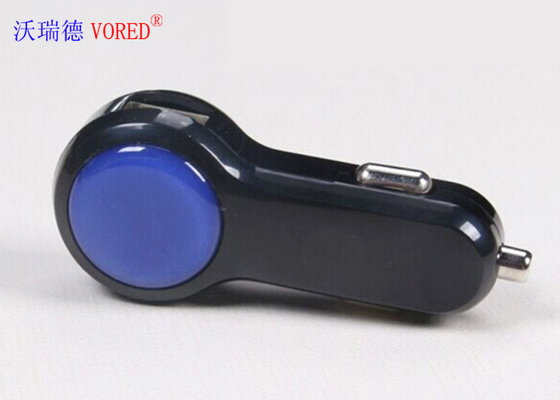 Flat Universal USB Car Charger Adapter Polychrome Color PC Housing