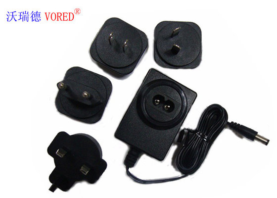 18V 500mA Interchangeable Power Supply PC ABS Material Short Circuit Protection
