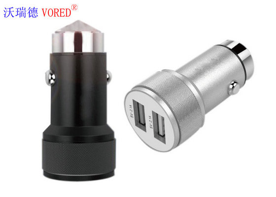 Multi Color Universal USB Car Charger Plug In ABS PC Material 5V Output
