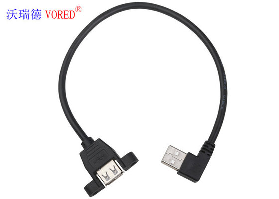 Panel Mount Extension USB Data Cable With Screw Hole 156g Net Weight
