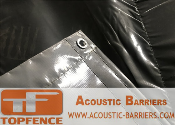 Temporary Acoustic Fencing Lightweight design easy to install 4ft x 12ft for the temporary construction fence supplier