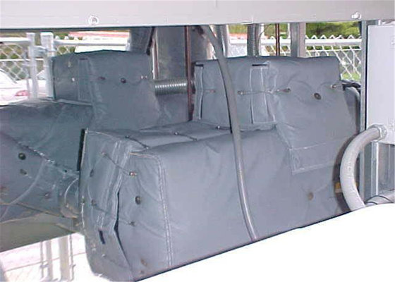 Temporary Sound Barriers Blanket 30dB and 40dB Noise Reduction Materials PVC colour Orange Customized any Size supplier