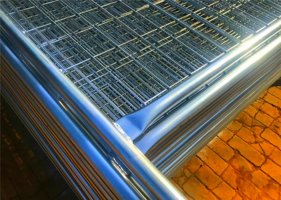 2.1mx3.5m with middle brace tube OD32mm steel tube wall thick 1.5mm temporary construction fence supplier
