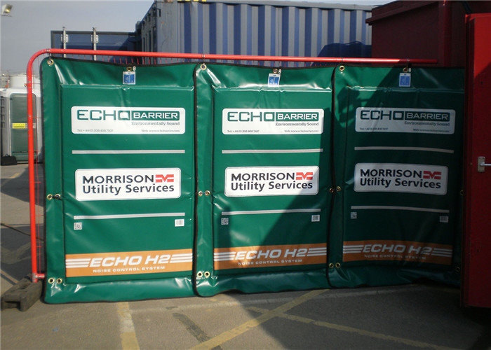 Temporary Noise Fence 4 layer design non-flammable layer added 40dB noise reduction Customized Size supplier