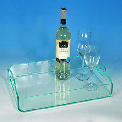 Pastry Acrylic Display Stands Custom Food Display Trays For Restaurant High Mechanical Strenth