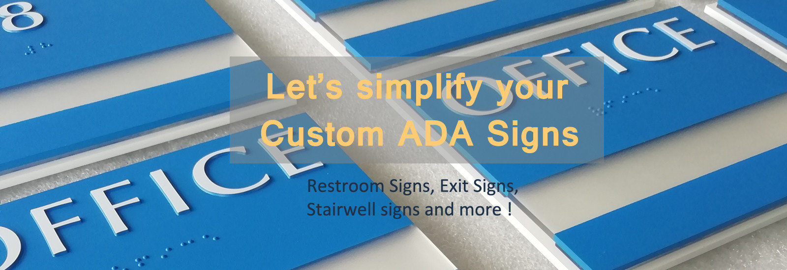 quality ADA Restroom Signs factory