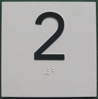 Anti Wind 4"X4" Thermoformed ADA Signs 1/8" Acrylic Panel Easy Install
