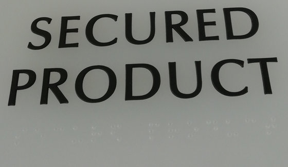 1/4" Frosted Acrylic ADA Braille Signs , Grade II  ADA Door Signage 1/32" Raised Copy