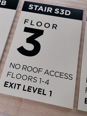 Easily Install ADA Compliant Signs 1/8" Digital Uv Printed Text Custom Color / Size
