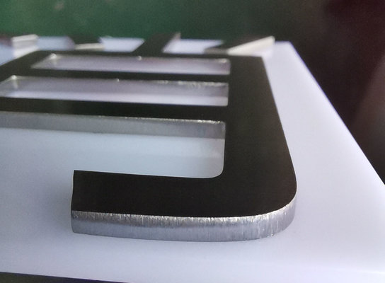 98mm Height 3D Lettering Signage  Stainless Steel 3mm Brushed Metal Signs