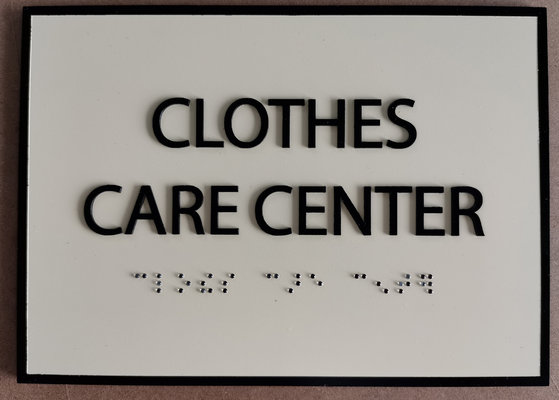 Black Border 1/8" Grade 2 Braille ADA Room Signage