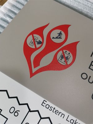1/4" Acrylic VHB Tape ADA Exit Sign Grade II Braille