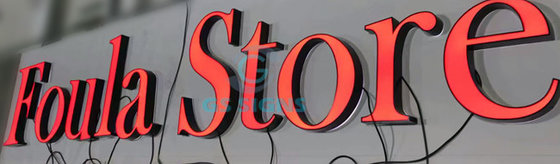 Custom Led Channel Letters , Front Lit Illuminated Signage Letters For Business Store