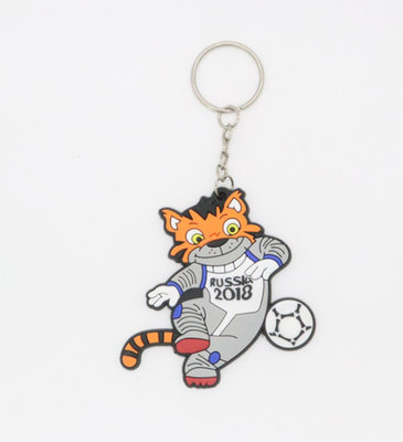 2018  soft key chain hanging Russian World Cup mascot Wolf  Zabivaka