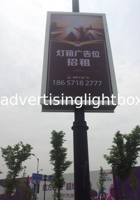 Pole light box advertising supplier