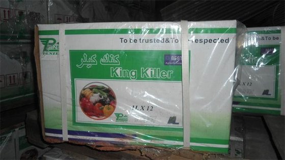 Herbicide  pesticide package, 1L bottle in color carton