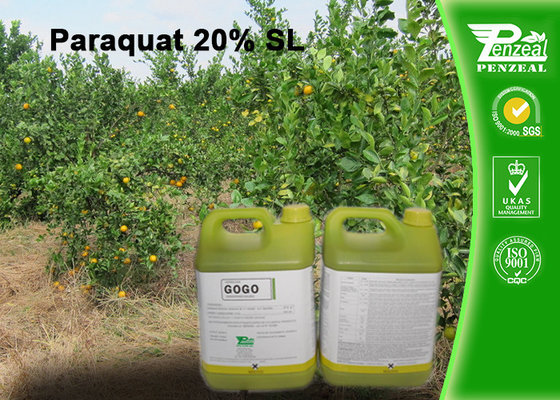 Paraquat 20% SL Selective Herbicide  control of weeds and grasses Cas No.4685-14-7