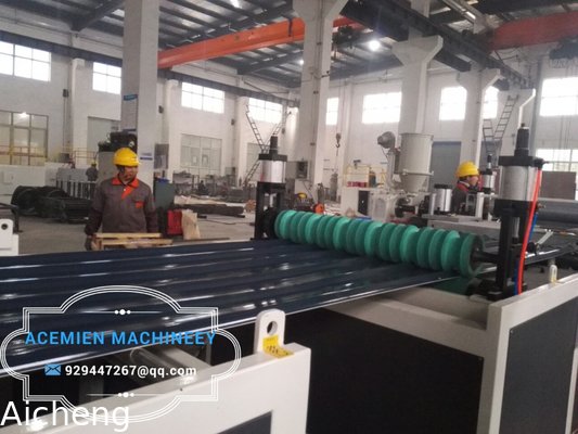 Pvc Asa  corrugated roof tile roofing sheet making machine production line extruder machine