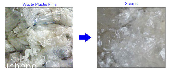 high quality waste used plastic lump crushing machine crusher machine ldpe lldpe plastic film, pp woven bag crusher
