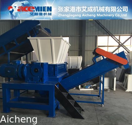 High quality two shaft shredding machine PE PP plastic crusher Plant Waste film Shredder tire crusher shreeder machinery