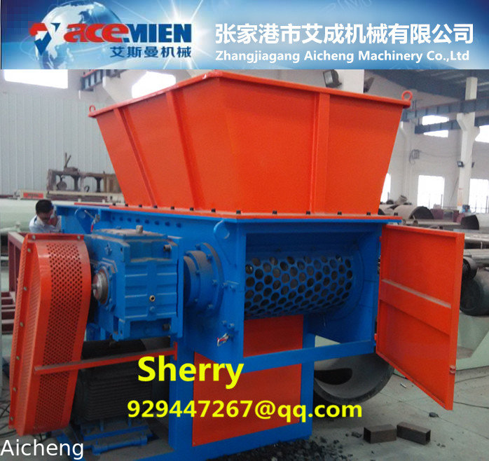 Famous brand PIPE RUBBER single shaft shredder machine PET BOTTLE CRUSHER PE PP film crusher shreeder machinery