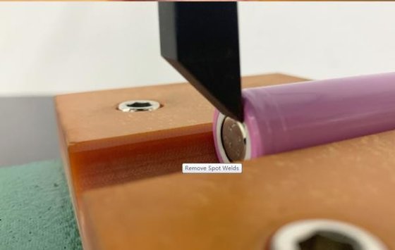Punching Machine For  battert cell Welded recycled batteries repair nickel Remove