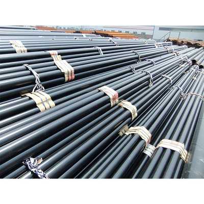 Black Industrial Pipes And Tubes / High Strength Metal ERW Steel Pipe/Sch80 Welded Steel Pipe Thickness 3.9mm API 5L GRB