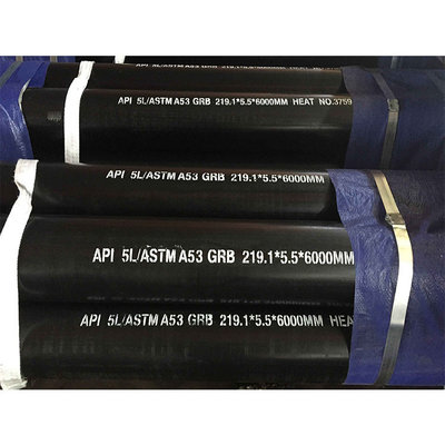 ASTM A53 Gr. B ERW schedule 40 black carbon steel pipe used for oil and gas pipeline/ERW Welded Mild Steel black Pipe