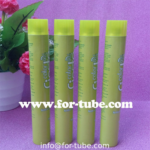 Collapsible Aluminum Cosmetic Tube for Hair Color