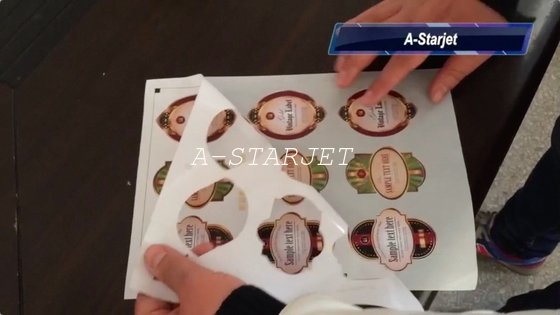 A4 Size Paper Sticker Cutter Auto Feeding System For Food/Wine Labels Making